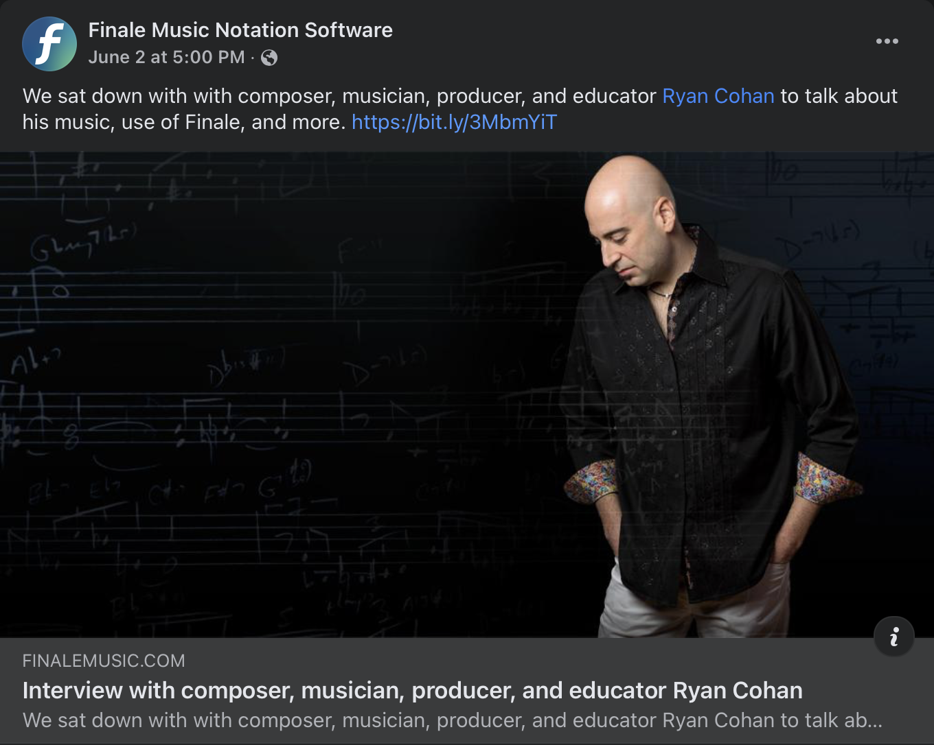 Ryan Cohan Featured on ‘The Finale Blog’ : Ryan Cohan